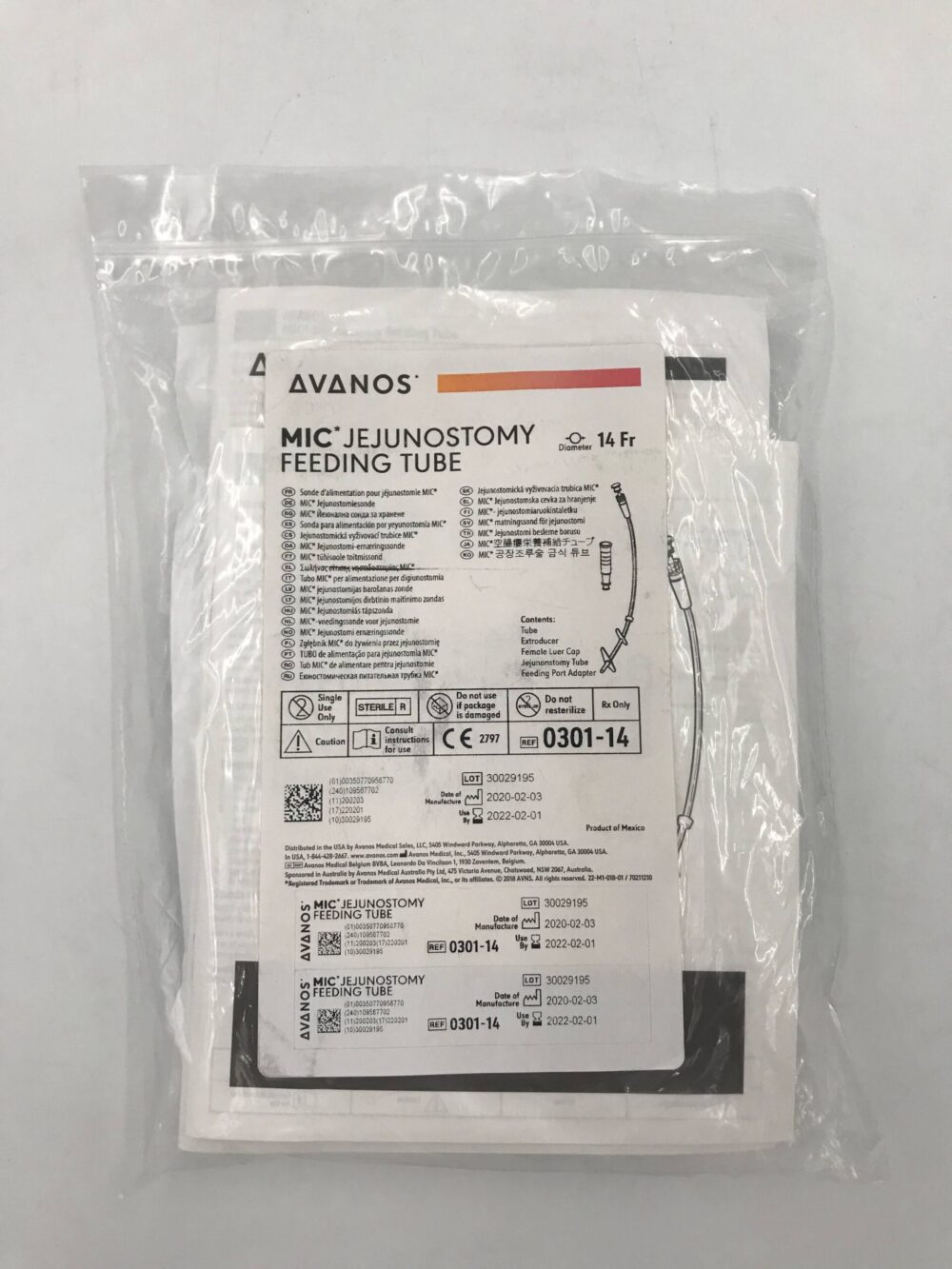 AVANOS 0301-14 MIC Jejunostomy Feeding Tube 14F (X) – GB TECH USA