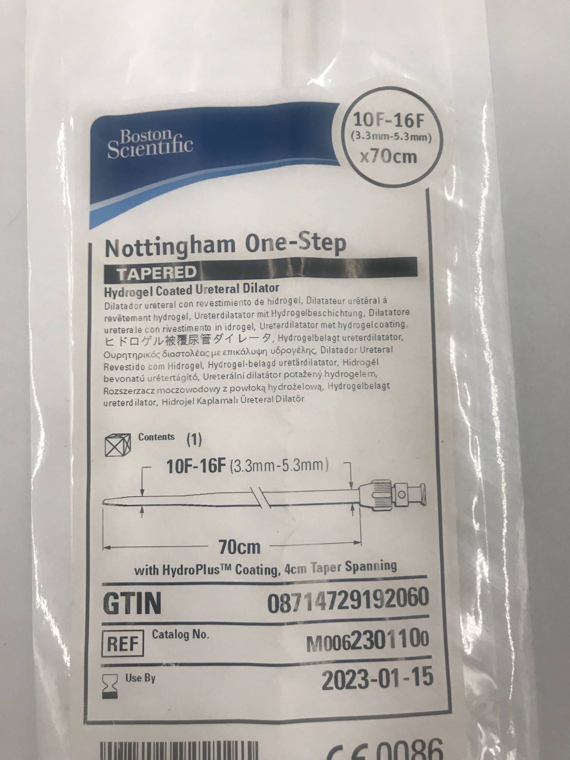 Boston Scientific 230110 Nottingham One-Step Tapered Hydrogel Coated ...