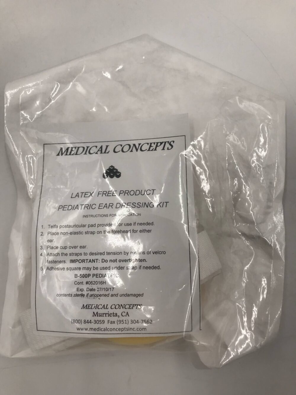 Medical Concepts B-500P Pediatric Ear Dressing Kit (X) – GB TECH USA