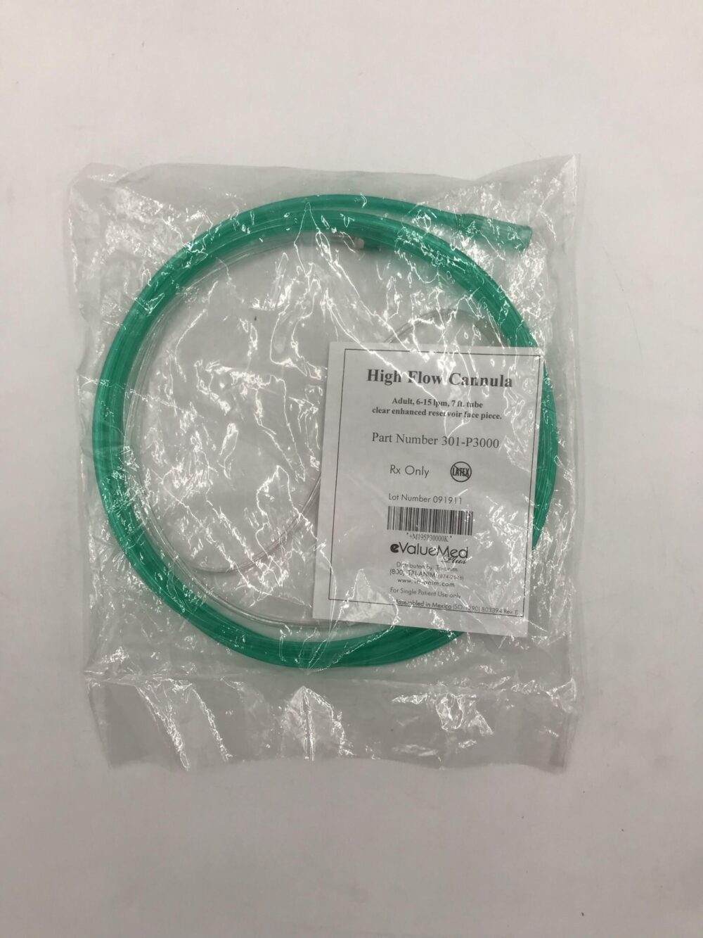 ValueMed 301-P3000 High Flow Cannula Adult 6-15Ipm 7Ft. Tube Clear ...