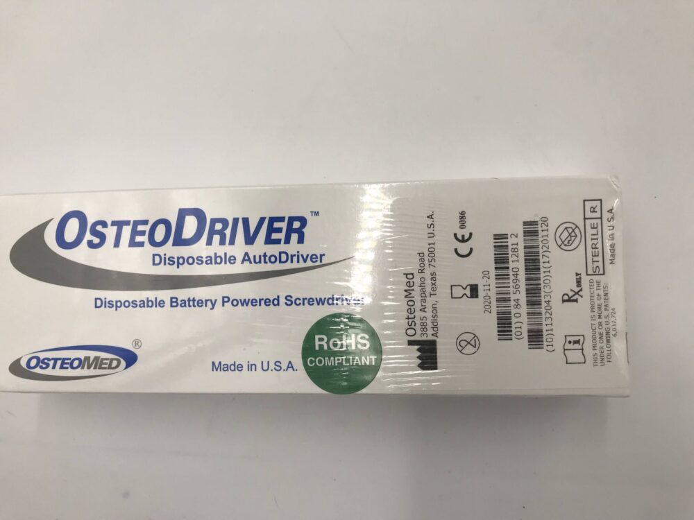 OsteoMed 450-0600 OsteoDriver Disposable Battery Powered Screwdriver ...