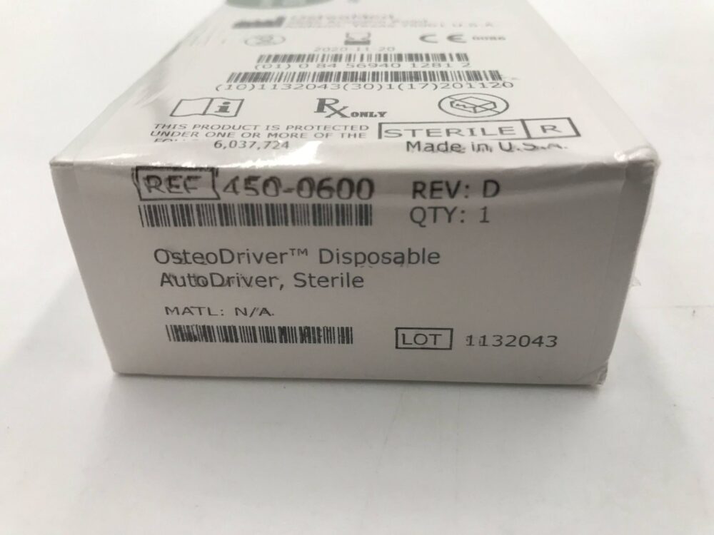 OsteoMed 450-0600 OsteoDriver Disposable Battery Powered Screwdriver ...