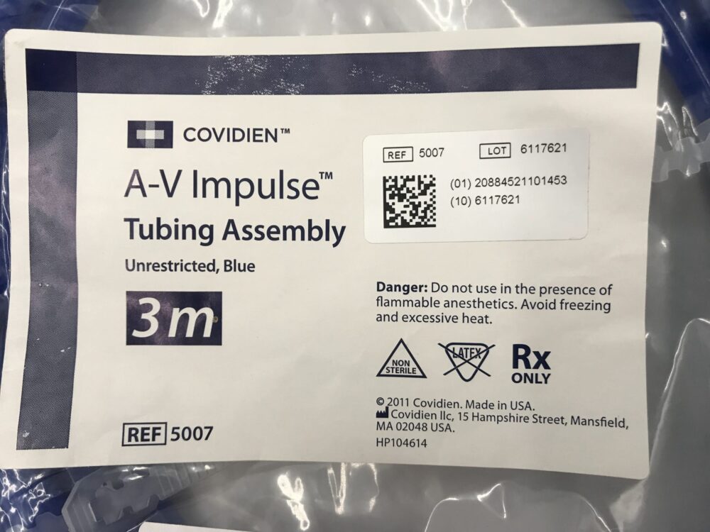 Covidien 5007 A-V Impulse Tubing Assembly Unrestricted Blue 3m – GB ...