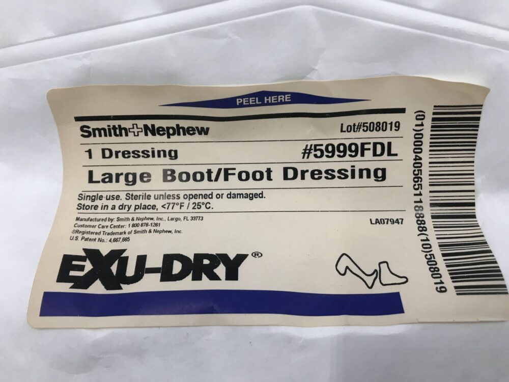 Smith & Nephew 5999FDL Exu-Dry Large Boot/Foot Dressing – GB TECH USA