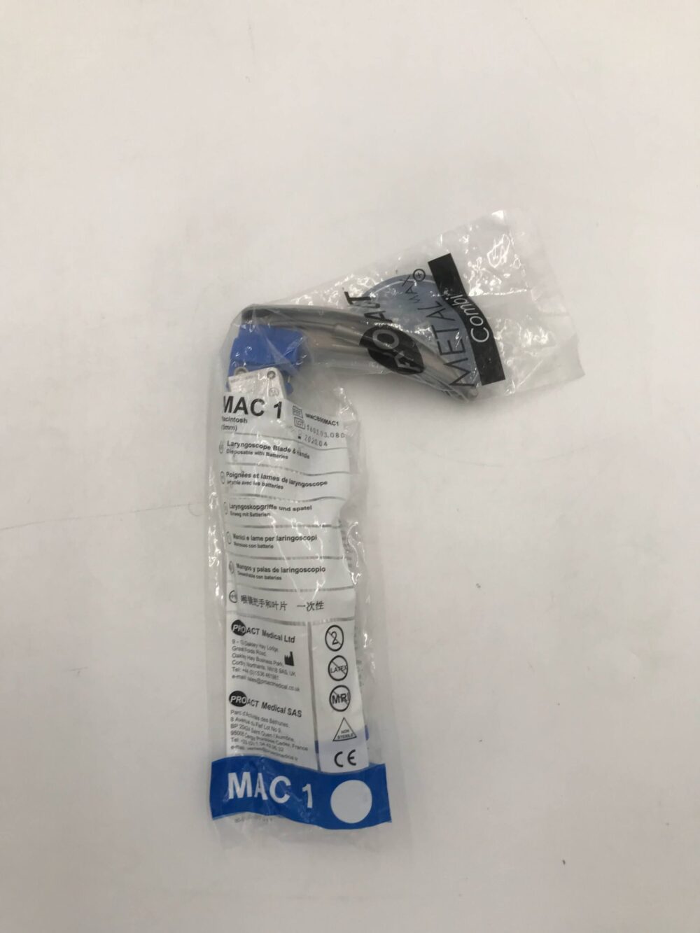 Proact MMCB90MAC1 laryngoscope Blade & Handle Mac 1 Macintosh 75mm (X ...