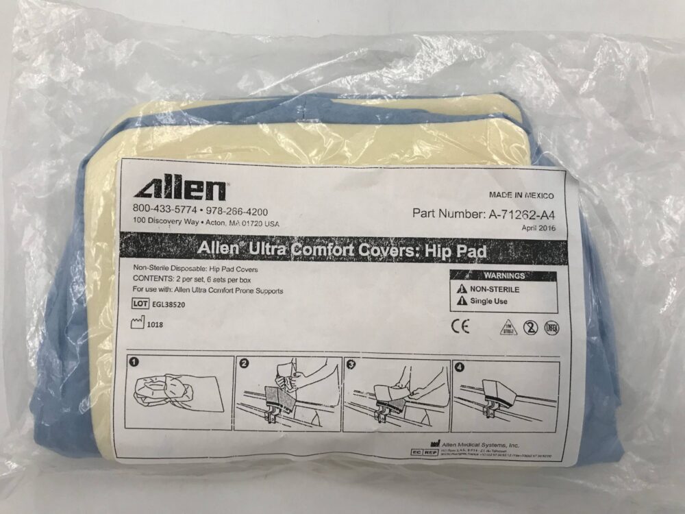 Allen Medical Systems A-71262-A4 Ultra Comfort Covers Hip Pad – GB TECH USA