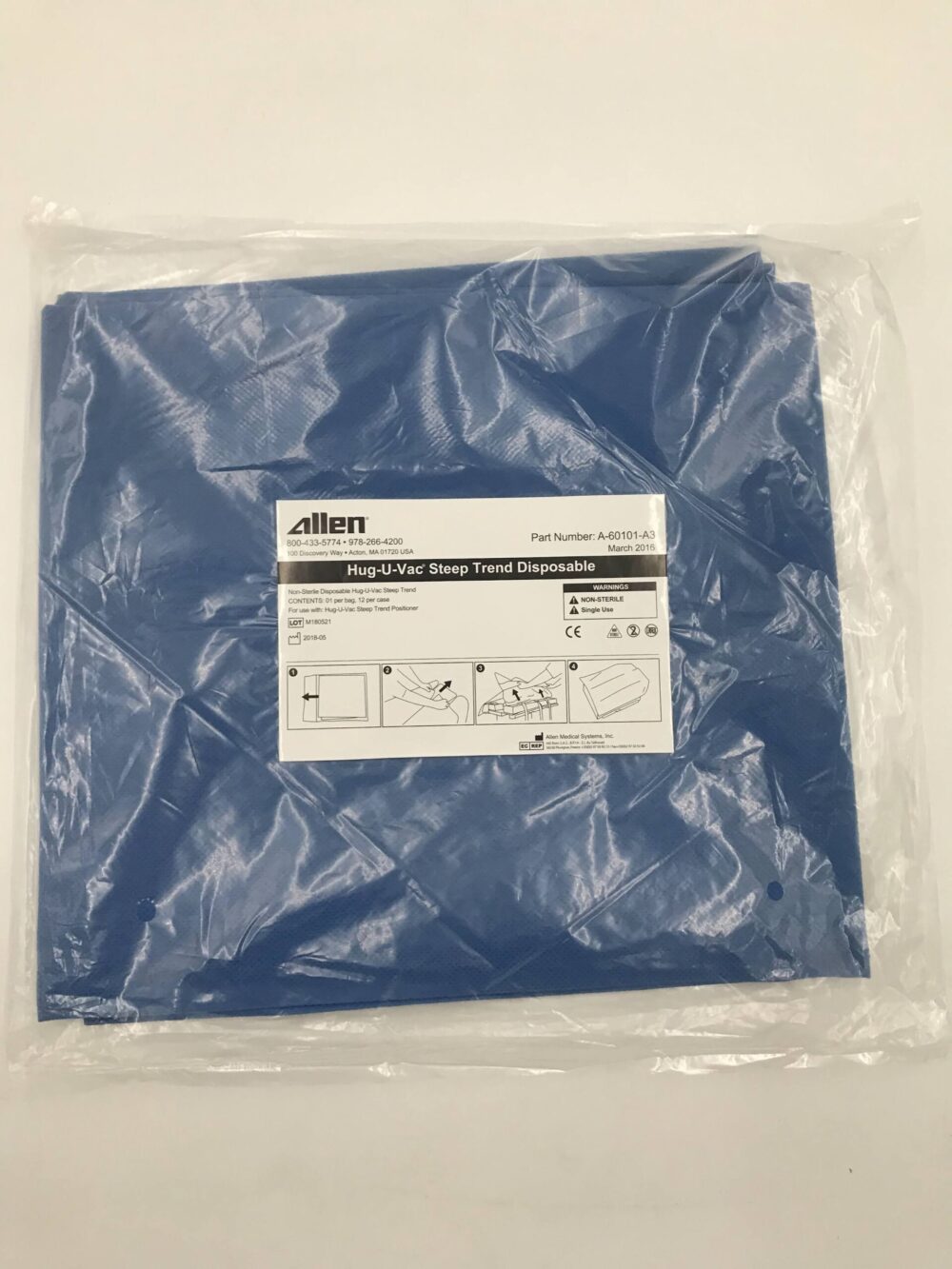 Allen Medical Systems A-60101-A3 Hug-U-Vac Steep Trend Disposable – GB ...