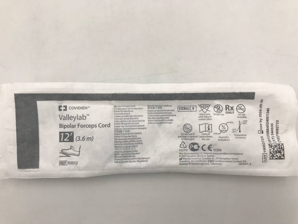 COVIDIEN E0512 Valleylab Bipolar Forceps Cord 12Ft – GB TECH USA