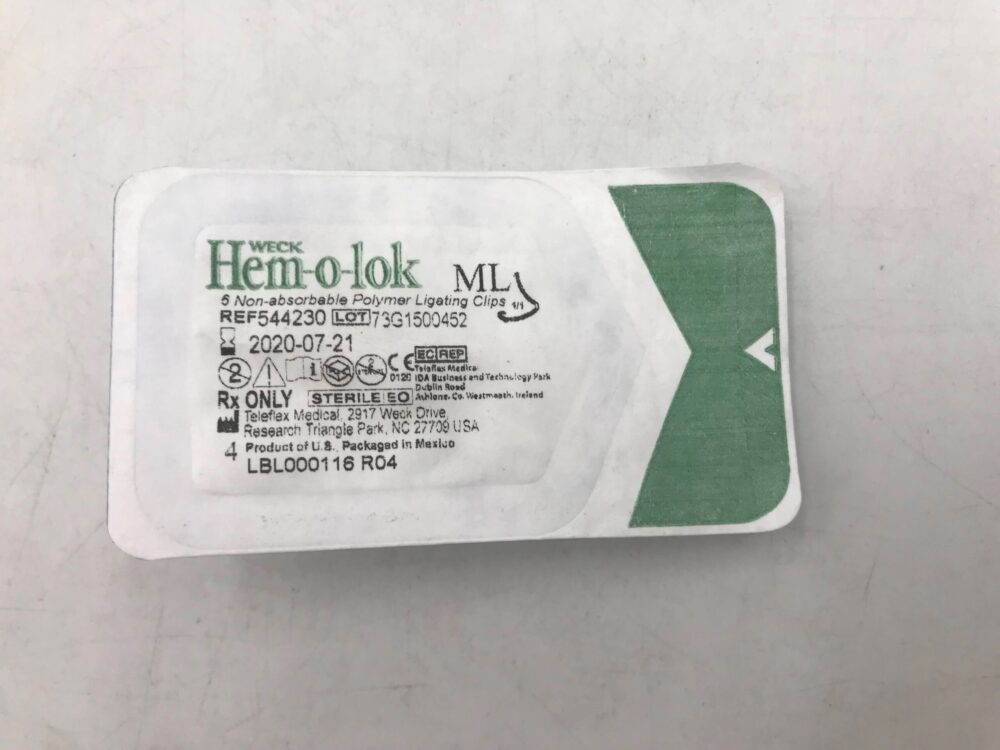 TELEFLEX 544230 Weck Hem-O-Lok 6 Non-Absorbable Polymer Ligating Clips (X) – GB TECH USA
