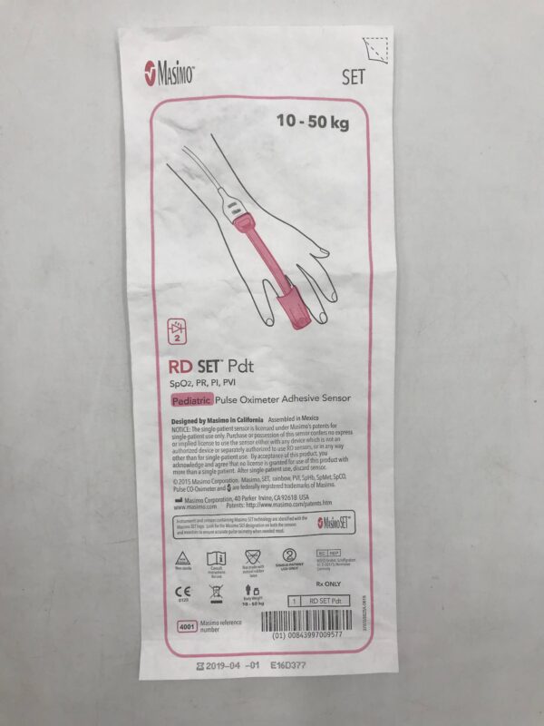 MASIMO 4001 RD Set Pdt Pediatric Pulse Oximeter Adhesive Sensor (X ...