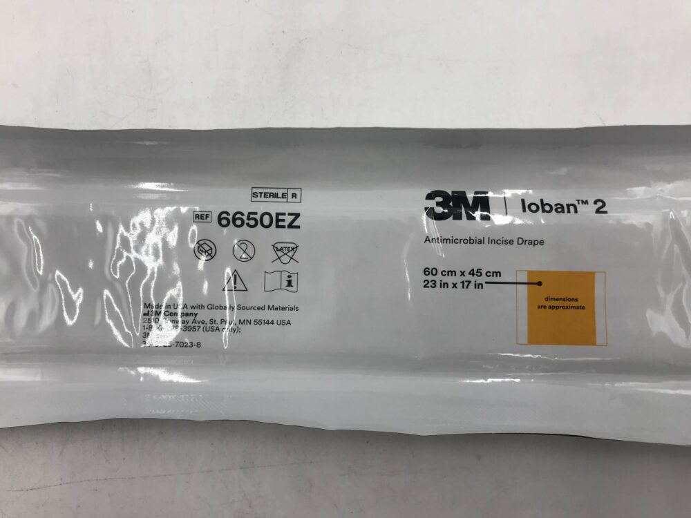 3M 6650EZ Ioban 2 Antimicrobial incise Drape 60cm x 45cm (23in x 17in ...