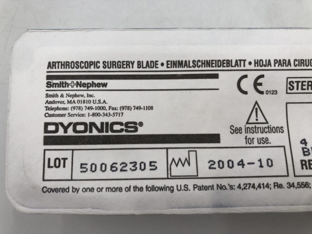 Smith & Nephew 7205316 Dyonics Arthroscopic Surgery Blade 4.5mm Turbo ...