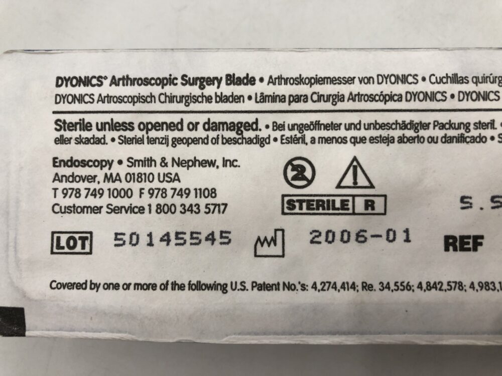 Smith & Nephew 7205327 Dyonics Arthroscopic Surgery Blade 5.5mm ...