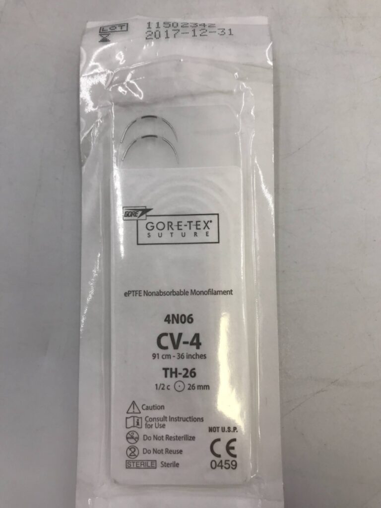 Gore 4N06 Gore-Tex Suture ePTFE Nonabsorbable Monofilament CV-4 36in TH ...