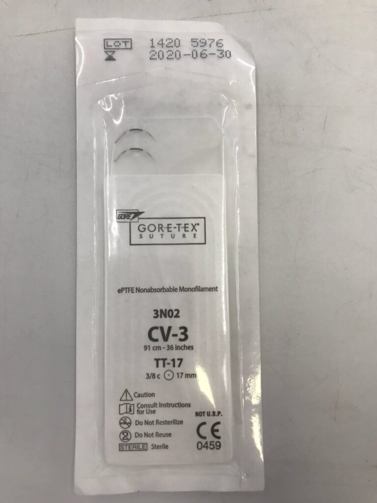 Gore 3N02 Gore-Tex Suture ePTFE Nonabsorbable Monofilament CV-3 36in TT ...