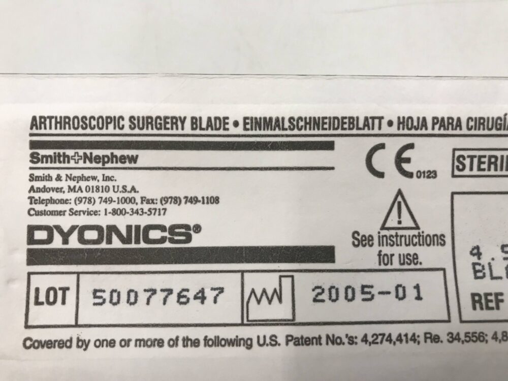Smith & Nephew 7205315 Dyonics Arthroscopic Surgery Blade 4.5mm Turbo ...