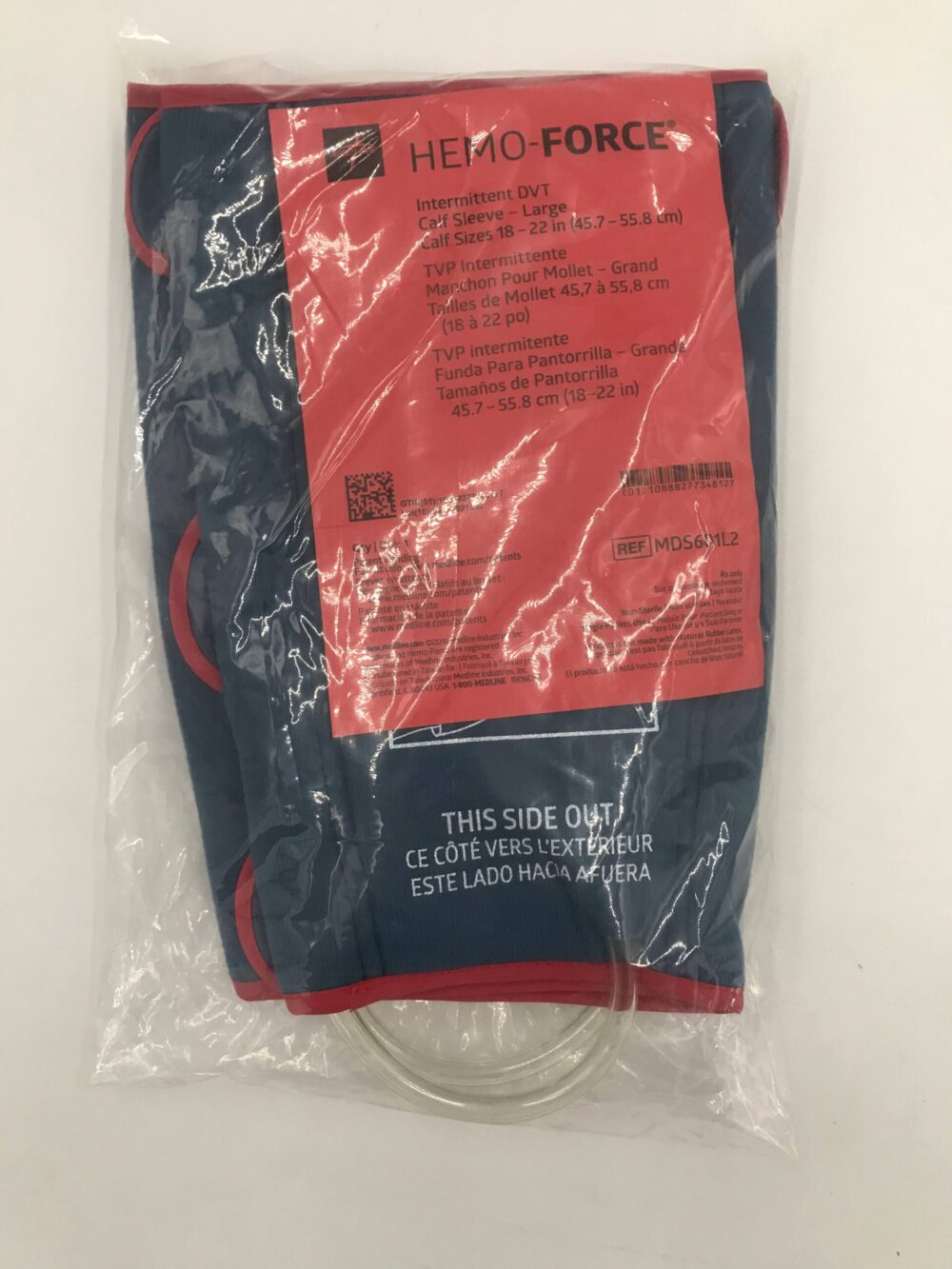 MEDLINE MDS601L2 Hemo-Force Intermittent DVT Calf Sleeve-Lg Sizes 18 ...
