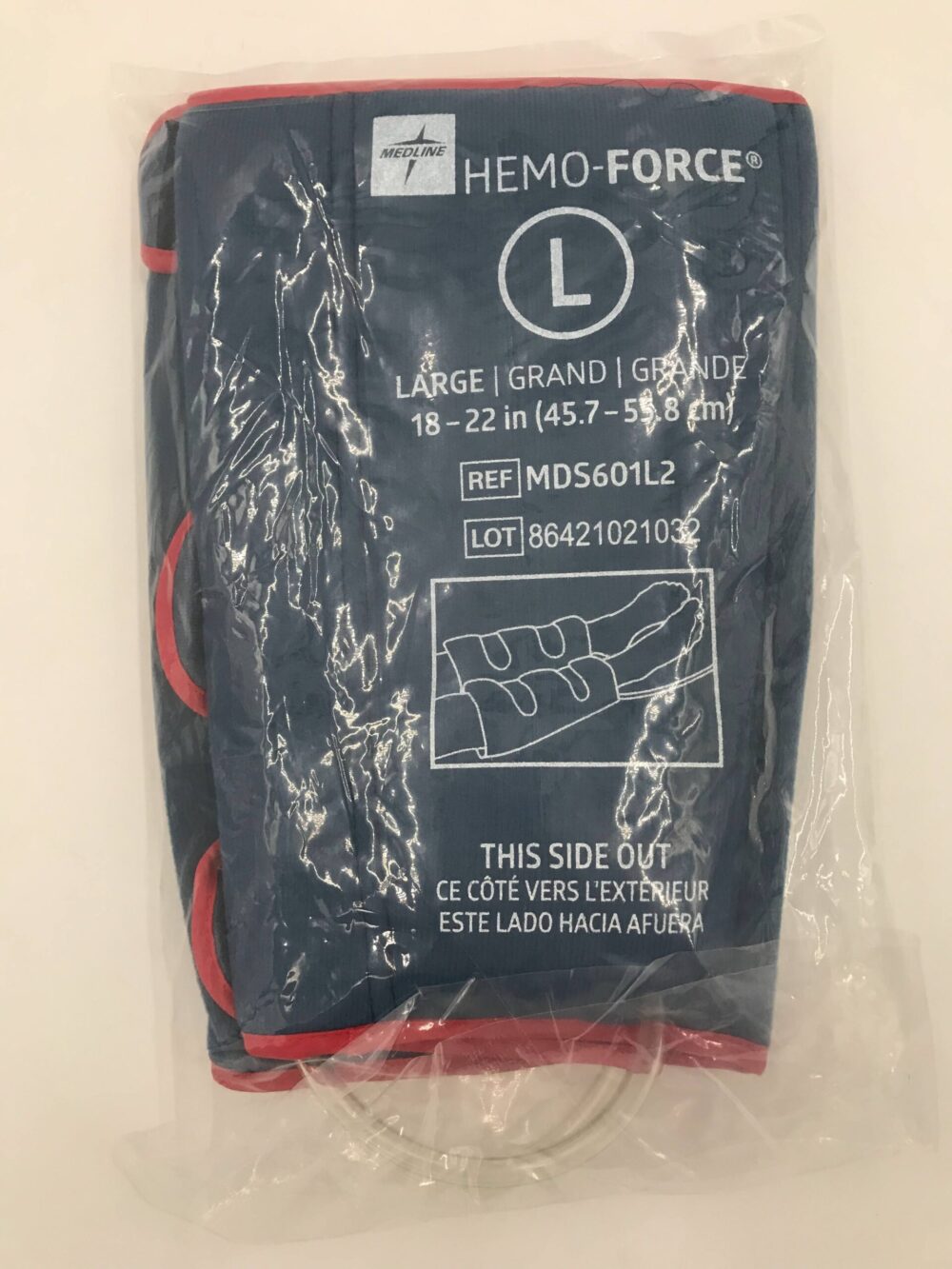 MEDLINE MDS601L2 Hemo-Force Intermittent DVT Calf Sleeve-Lg Sizes 18 ...