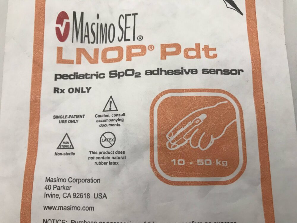 Masimo Set LNOP Pdt Pediatric SpO2 Adhesive Sensor 10-50Kg (X) – GB ...