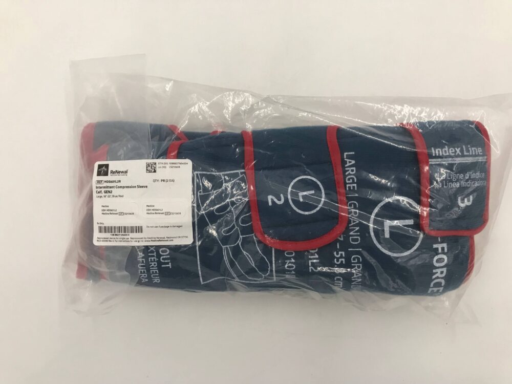 Medline MDS601L2 Intermittent Compression Sleeve Calf Gen 2 Large 18 ...