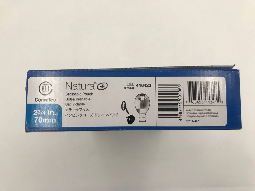 Convatec 416423 Natura + Drainable Pouch 2 3/4in 70mm (9/Box) - GB TECH USA