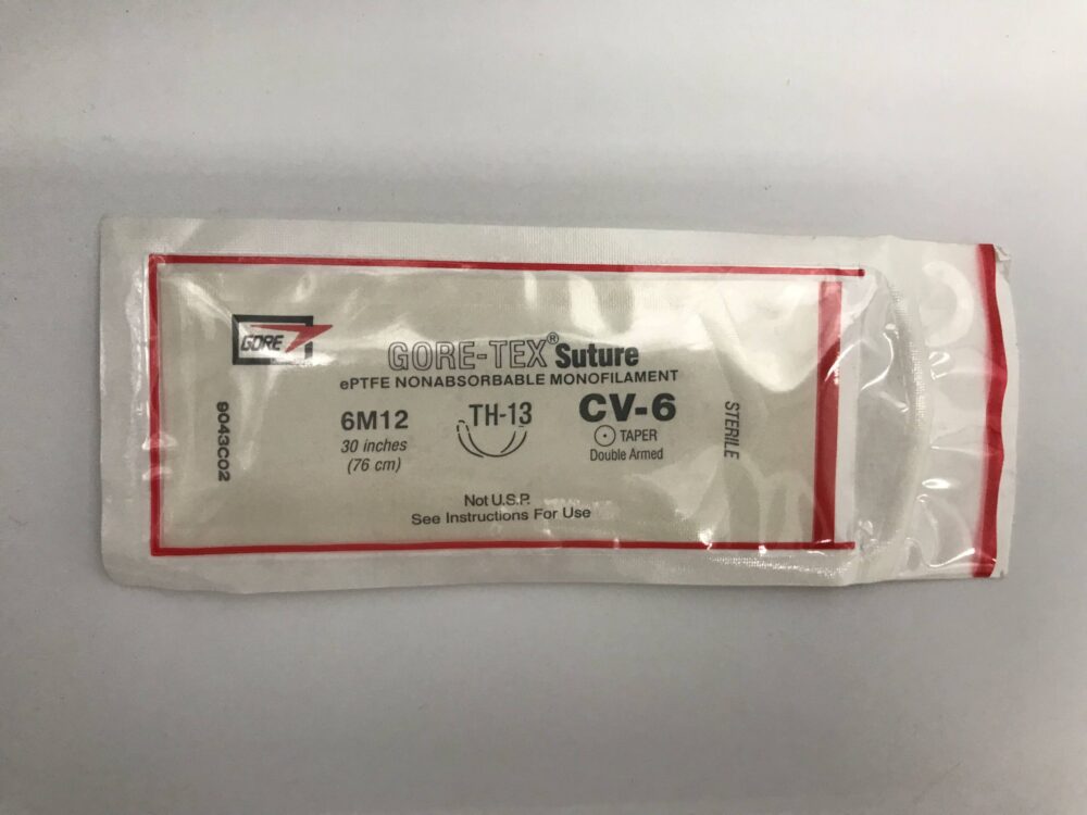 Gore 6M12 Gore-Tex Suture ePTFE Nonabsorbable Monofilament CV-6 76cm ...