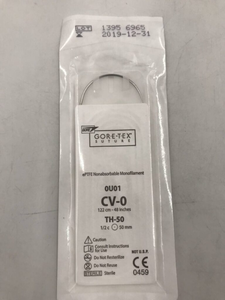 Gore 0U01 Gore-Tex Suture ePTFE Nonabsorbable Monofilament CV-0 122cm ...