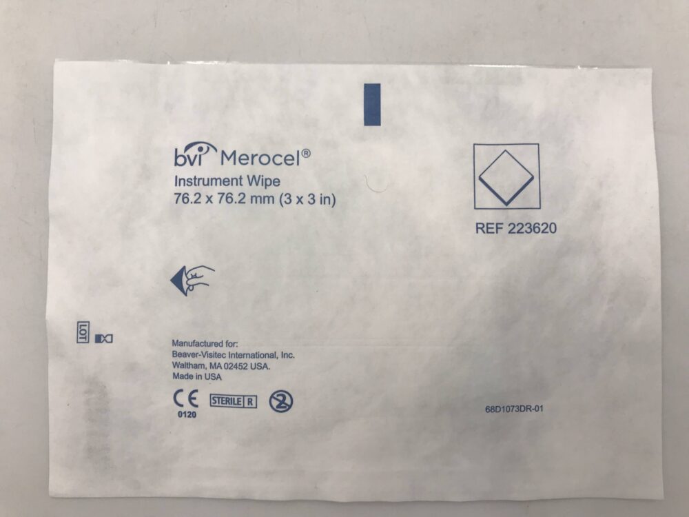 Beaver-Visitec 223620 Bvi Merocel Instrument Wipe 76.2 x 76.2mm (3 x ...