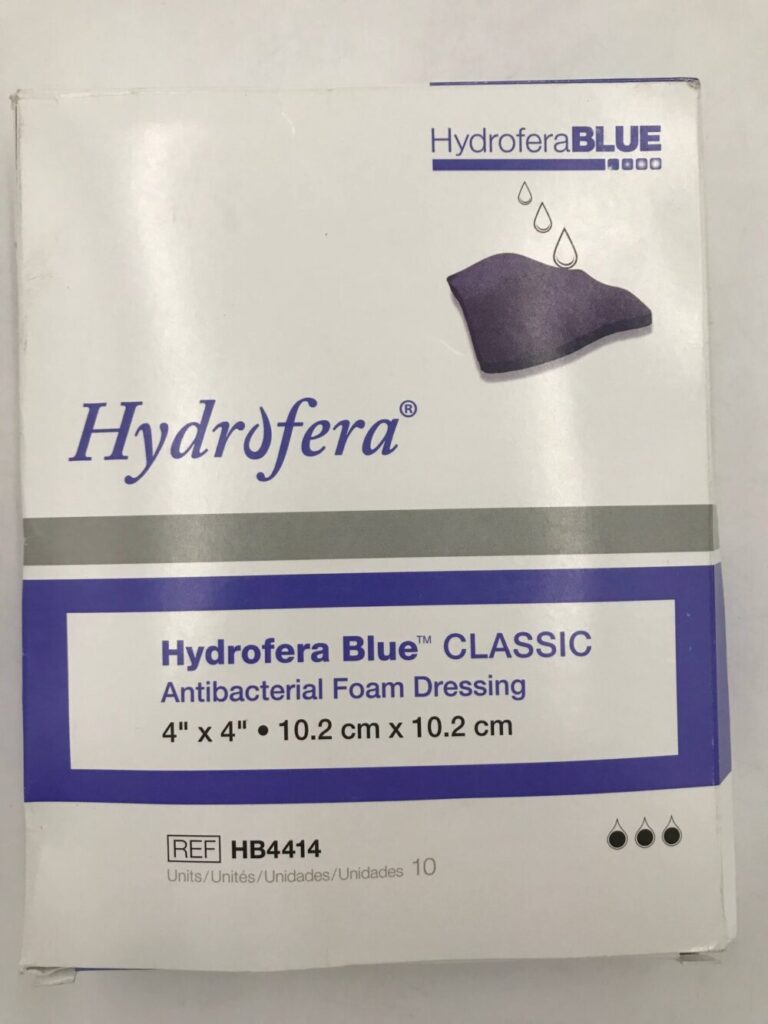 Hydrofera HB4414 Hydrofera Blue Classic AntiBacterial Foam Dressing 4 ...