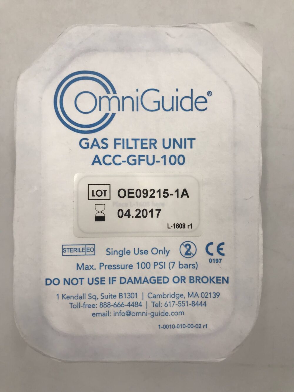 OmniGuide ACC-GFU-100 Gas Filter Unit (X) - GB TECH USA