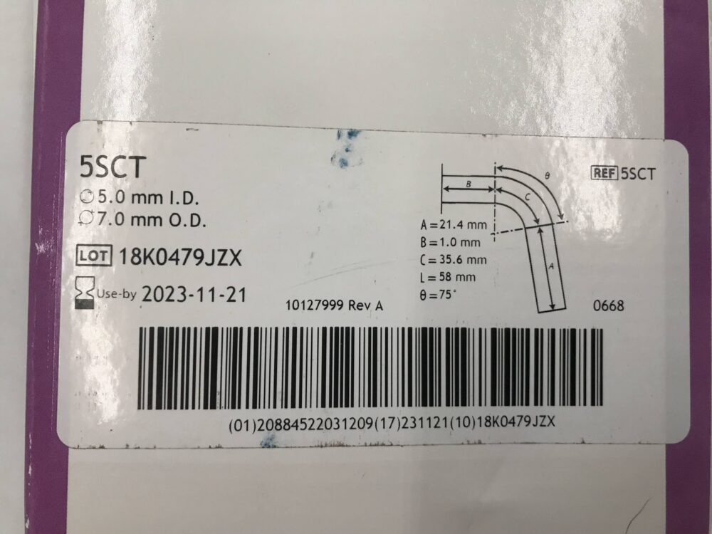 Covidien 5SCT Shiley Adult Tracheostomy Tube Cuffed Single Cannula – GB ...