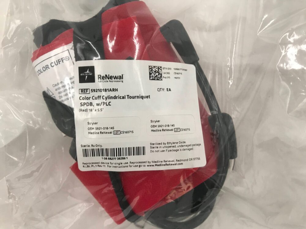 STRYKER 5921-018-145 Color Cuff Cylindrical Tourniquet Single Port ...