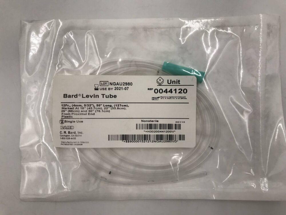 Bard 0044120 Levin Tube 12Fr 50" Long (X) - GB TECH USA