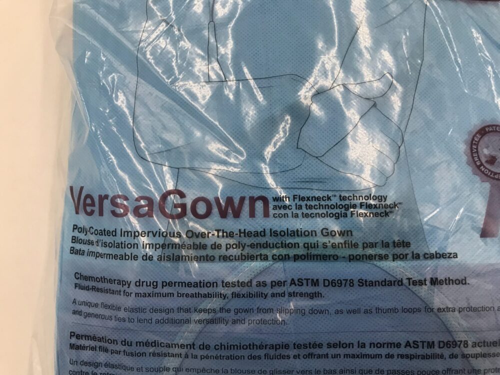 AMD Ritmed A69955 Assure Wear Versa Gown Blue XL (10/Pack) - GB TECH USA