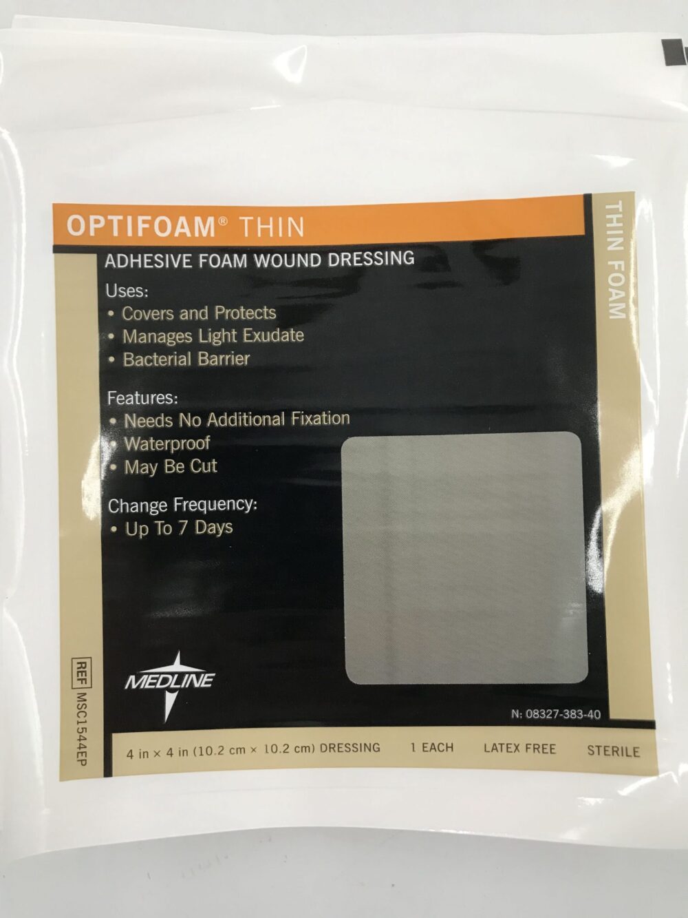 Medline MSC1544EP Optifoam Thin Adhesive Foam Wound Dressing 4in x 4in (10/Box) – GB TECH USA