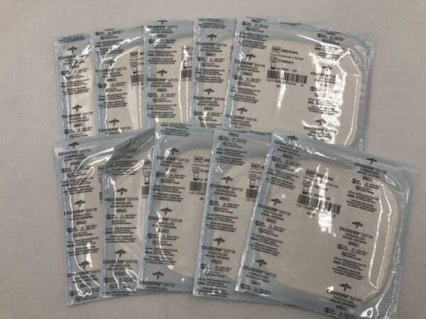 Medline MSC5444 Exuderm Satin Hydrocolloid Wound Dressing 4in x 4in (10 ...