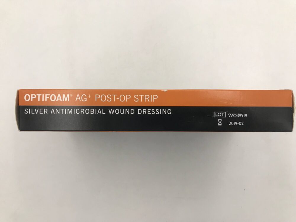 Medline MSC9636 Optifoam AG+ Post-Op Strip Silver Antimicrobial Wound ...