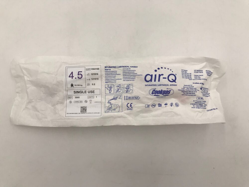 Air-Q Intubating Laryngeal Airway 4.5 70-100kg Archives - GB TECH USA