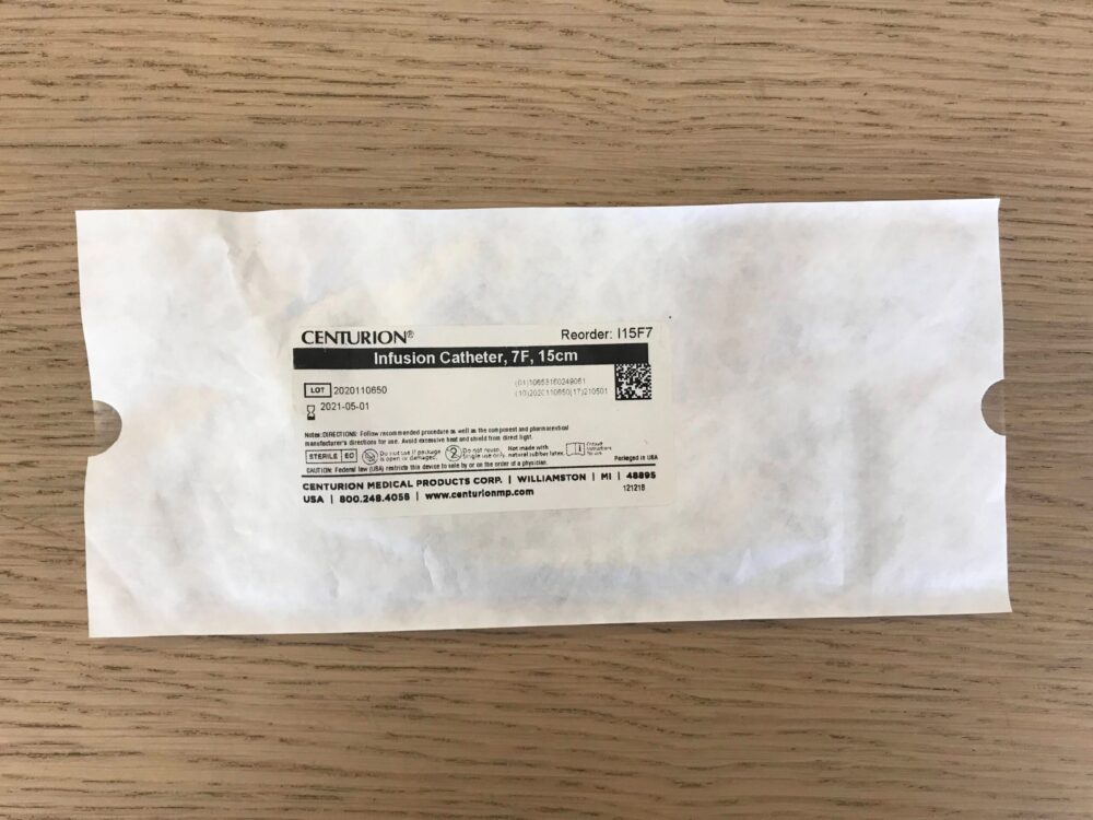 CENTURION I15F7 Infusion Catheter 7F/15cm (X) – GB TECH USA