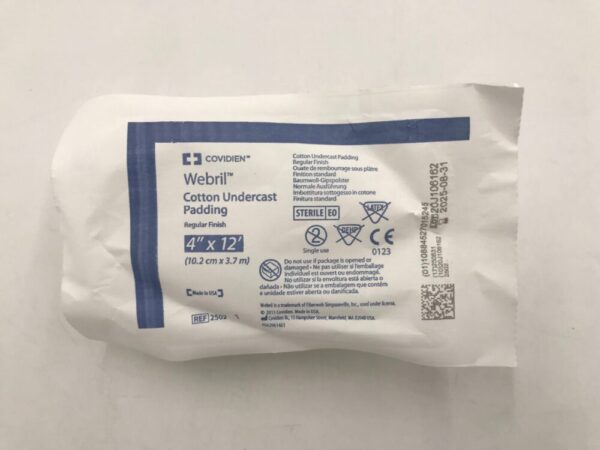 COVIDIEN 2502 Webril Cotton Undercast Padding, Regular Finish 4in x ...