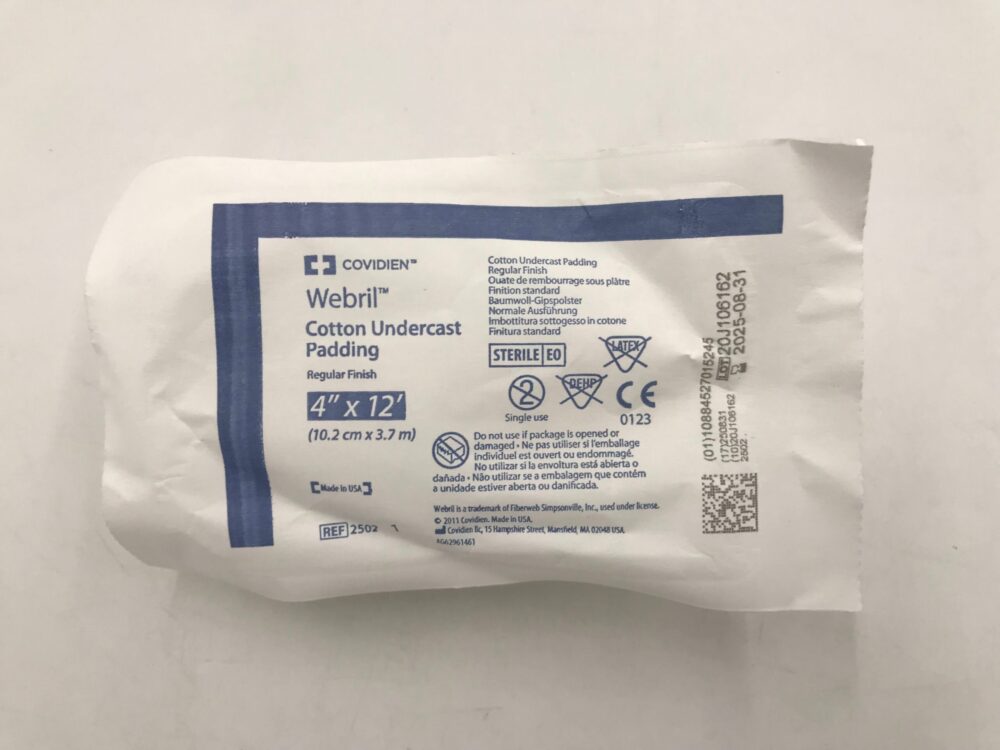 COVIDIEN 2502 Webril Cotton Undercast Padding, Regular Finish 4in x ...