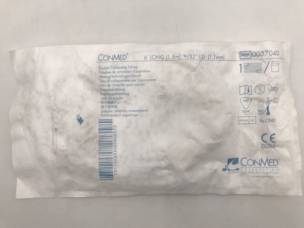 ConMed 0037040 6′ Long Suction Connecting tubing 9/32″ I.D. (X) – GB ...