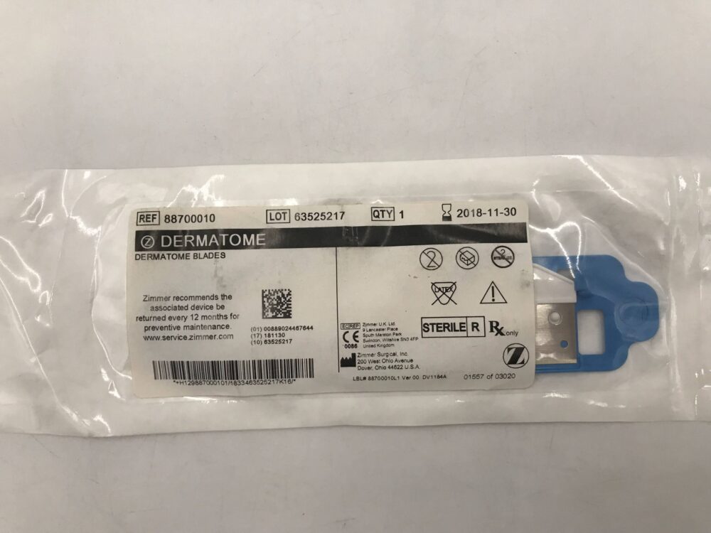 Zimmer 88700010 Dermatome Blades (X) – GB TECH USA