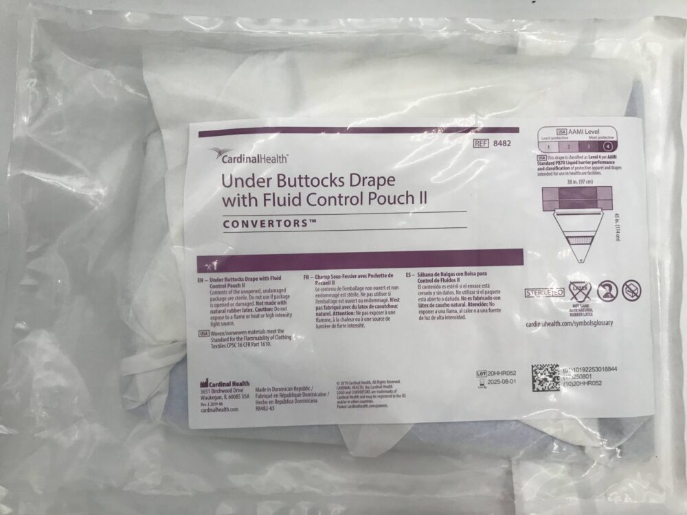 Cardinal Health 8482 Convertors Under Buttocks Drape with Fluid Control ...