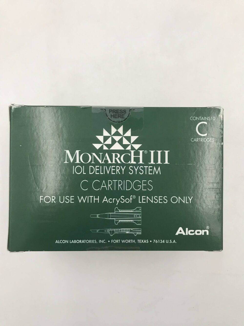 Alcon 8065977762 Monarch II IOL Delivery System “C” Cartridges (10/Box ...