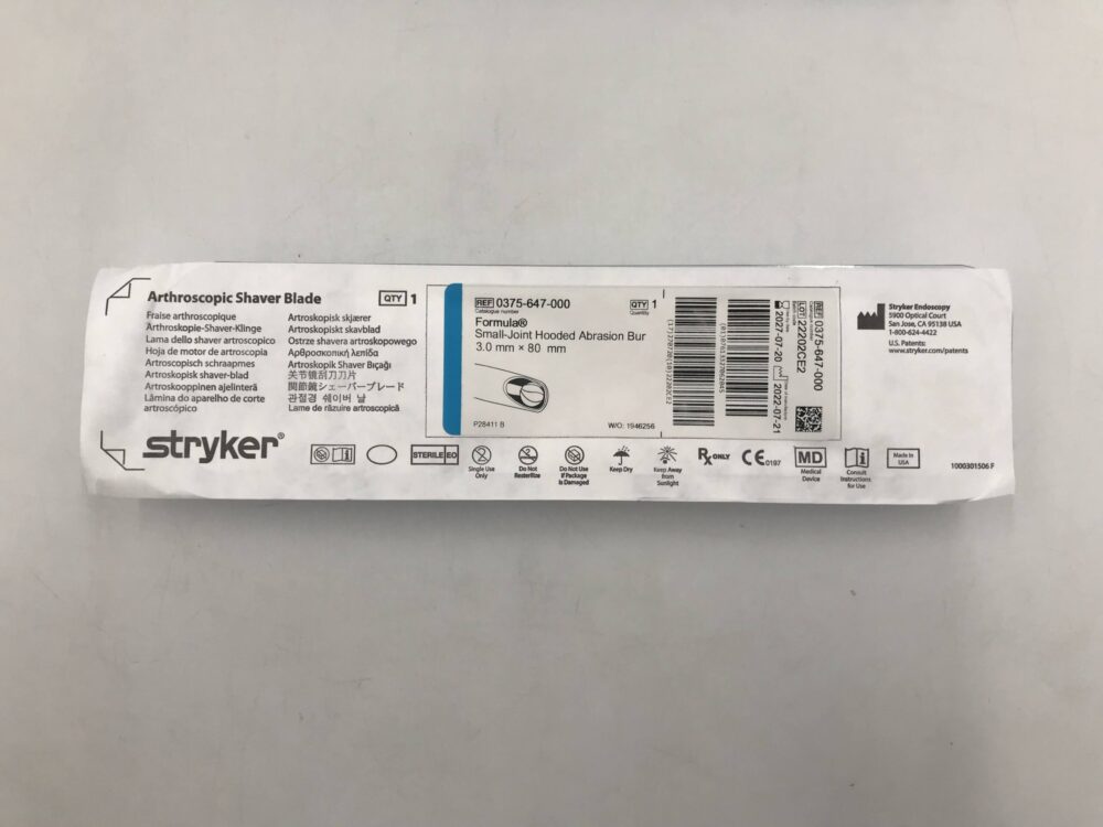 STRYKER 0375-647-000 Formula Small-Joint Hooded Abrasion Bur 3.0mm x ...
