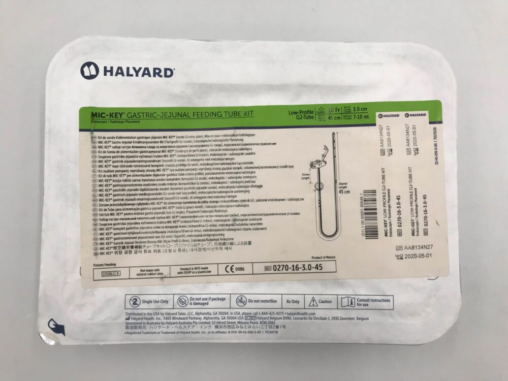 Gastric-Jejunal Feeding Tube Kit Endoscopic/Radiologic Placement Low ...