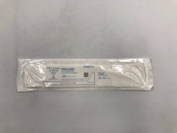 Ethicon M8737 Prolene Blue Monofilament Suture 7-0 24" BV175-6 Taper ...