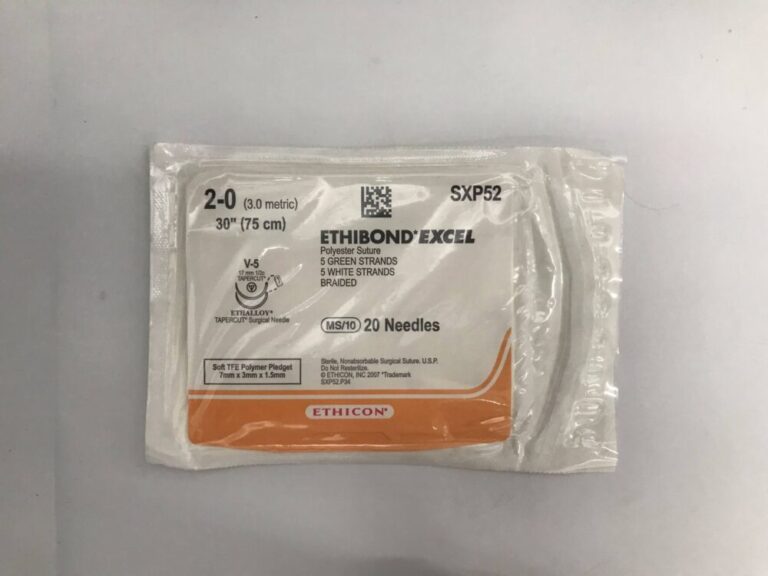 Ethicon SXP52 Ethibond Excel Polyester Suture 2-0 30" V-5 Tapercut MS ...