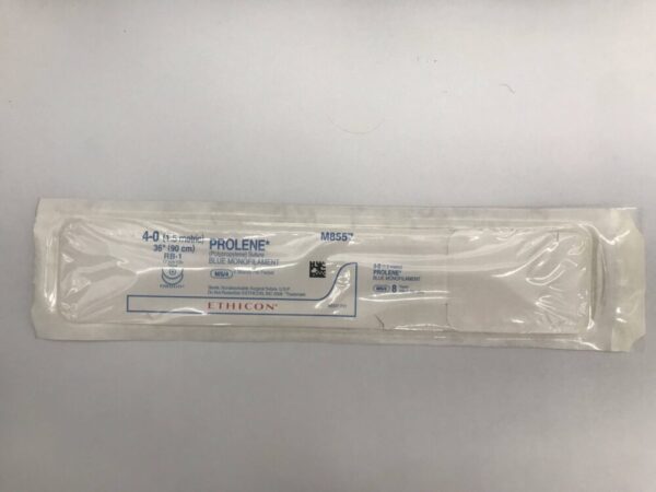 Ethicon M8557 Prolene Blue Monofilament Suture 4-0 36" RB-1 17mm Taper ...